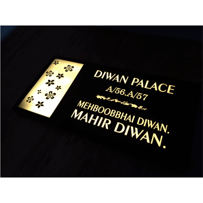 LED Name Plates | Backlit Acrylic & Wooden Name Boards – Zoci Voci